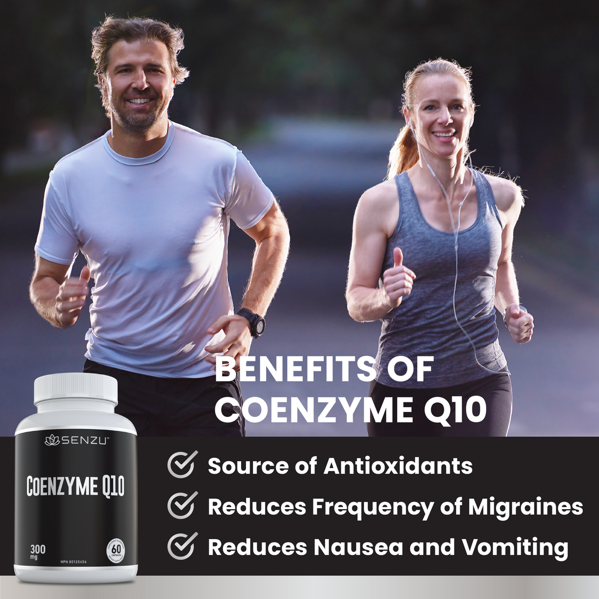 Coenzyme Q10 - 300mg | 100% natural | Senzu Health